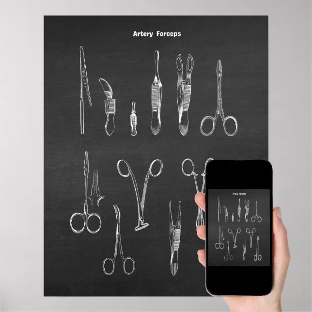 Artery Forceps Surgical Instruments Poster | Zazzle