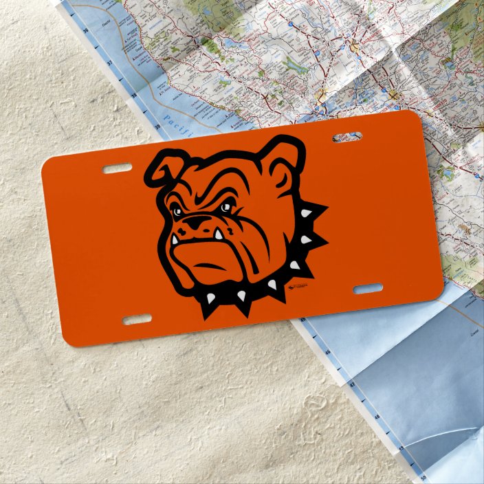 Artesia Bulldogs Logo Head License Plate | Zazzle.com