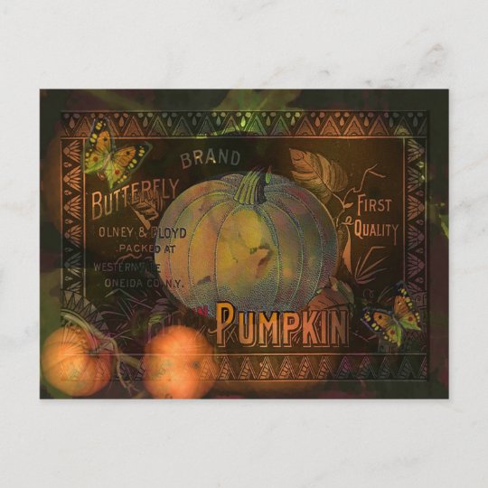 Artful Pumpkins Thanksgiving Holiday Postcard | Zazzle.com