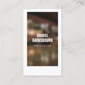 Artfully Framed Photographer, Videographer Business Card | Zazzle