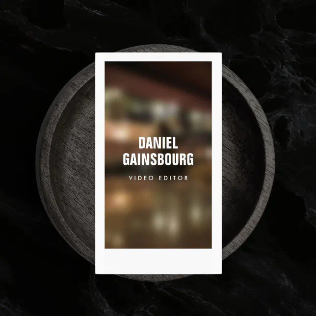 Artfully Framed Photographer, Videographer Business Card | Zazzle