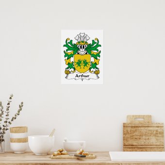 Arthur Family Crest Poster | Zazzle