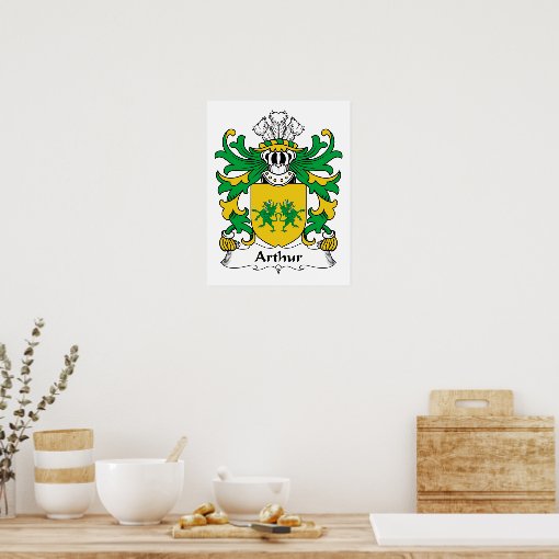 Arthur Family Crest Poster | Zazzle