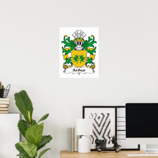 Arthur Family Crest Poster | Zazzle