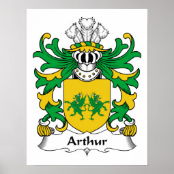 Arthur Family Crest Poster | Zazzle