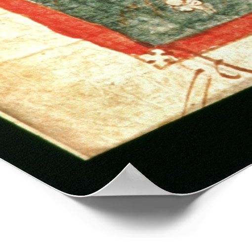 Arthur meets the giant roasting a pig on a poster | Zazzle