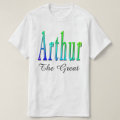 Arthur, Name, Logo, Mens White T-shirt | Zazzle