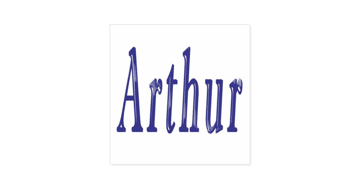 Arthur Name Logo, Self-inking Stamp | Zazzle