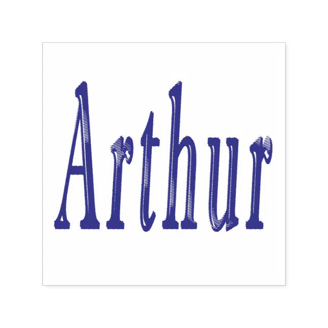 Arthur Name Logo, Self-inking Stamp | Zazzle