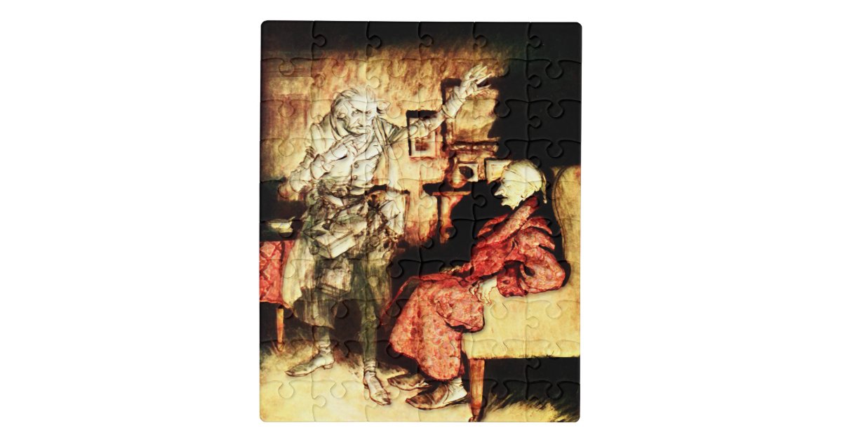 Arthur Rackham - A Christmas Carol - Scrooge Jigsaw Puzzle | Zazzle