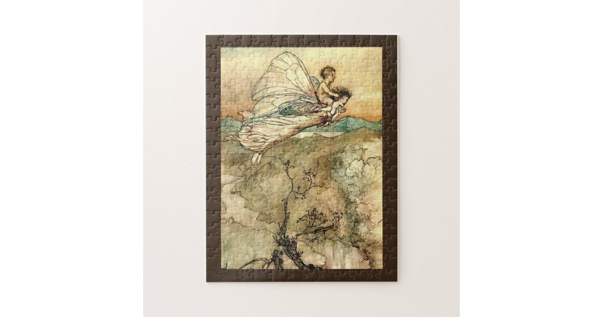 Arthur Rackham Illustration Midsummer Nights Dream Jigsaw Puzzle | Zazzle