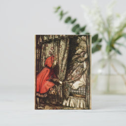 Arthur Rackham | Little Red Riding Hood Postcard | Zazzle