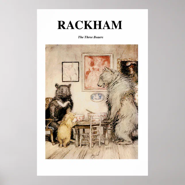 Arthur Rackham The Three Bears Poster | Zazzle