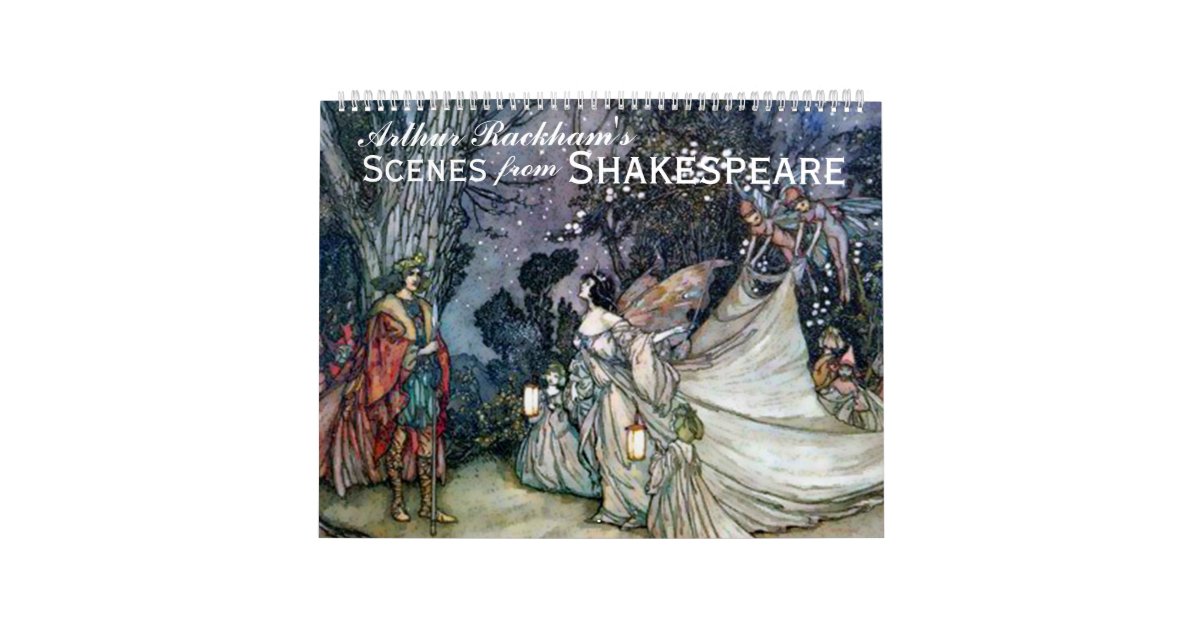 Arthur Rackham's Shakespeare Vintage Art Calendar | Zazzle