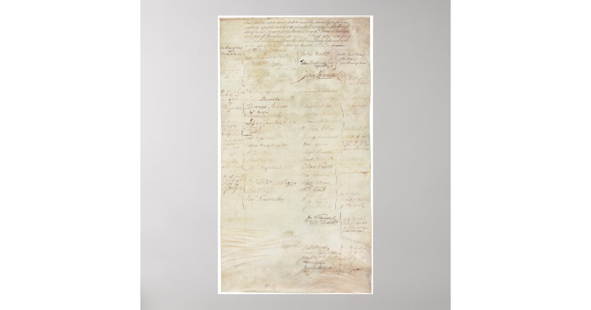 Articles of Confederation of the united States_pg6 Poster | Zazzle