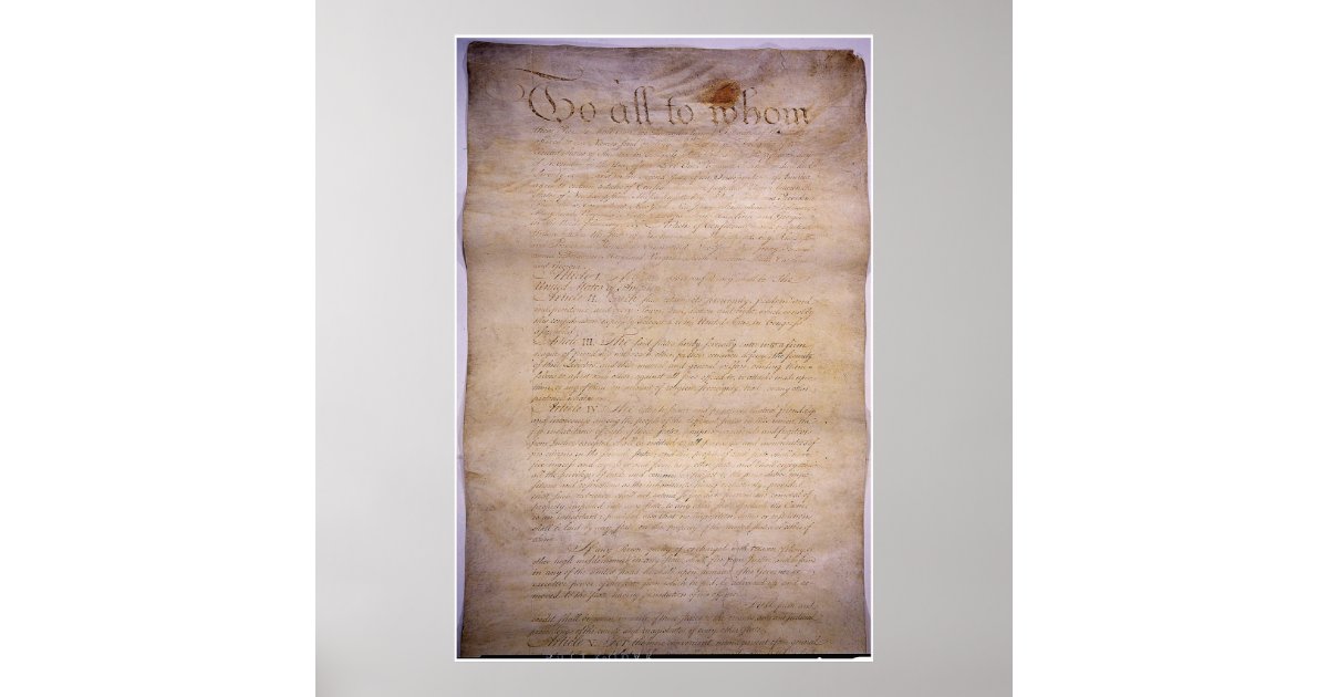 Articles of Confederation / Poster | Zazzle