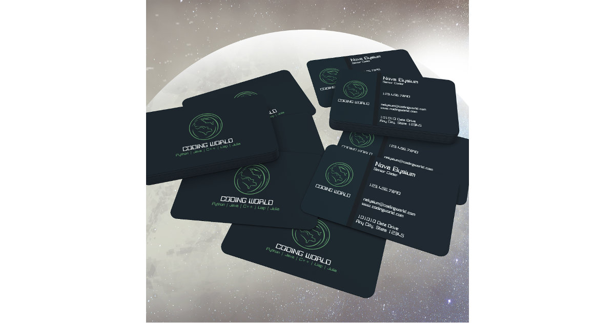 Artificial Intelligence Coder Business Card | Zazzle