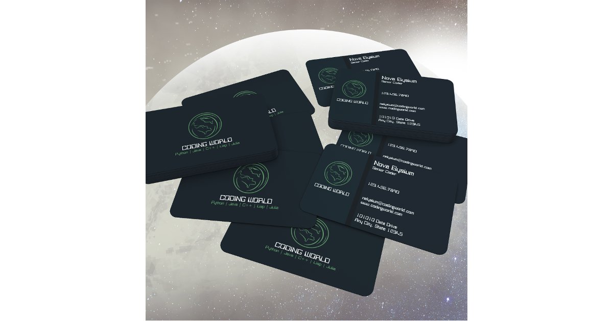 Artificial Intelligence Coder Business Card | Zazzle