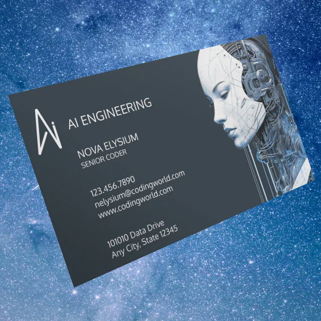 Artificial Intelligence Engineering Business Card | Zazzle