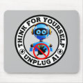 Artificial Intelligence - Unplug AI Mousepad | Zazzle
