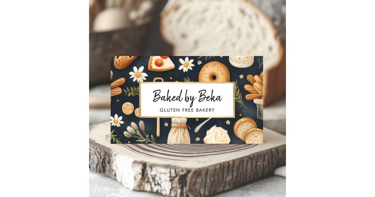 Artisanal Delights Bakery, Bread, Pastries Business Card | Zazzle