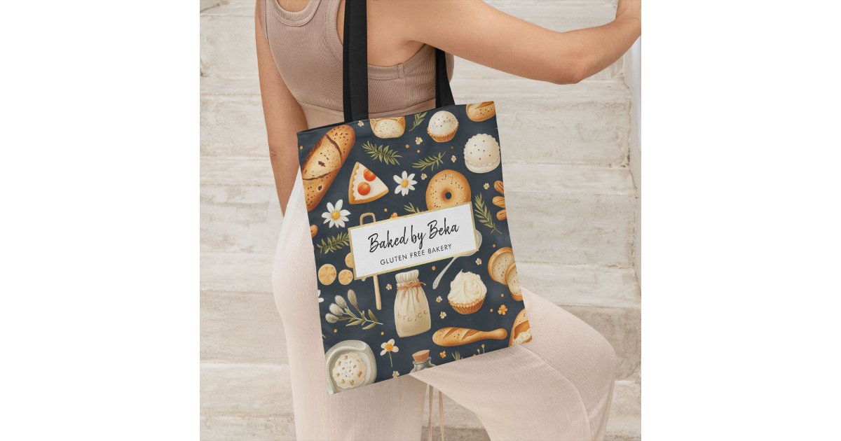 Artisanal Delights Bakery, Bread, Pastries Tote Bag | Zazzle