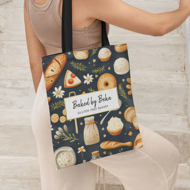 Artisanal Delights Bakery, Bread, Pastries Tote Bag | Zazzle