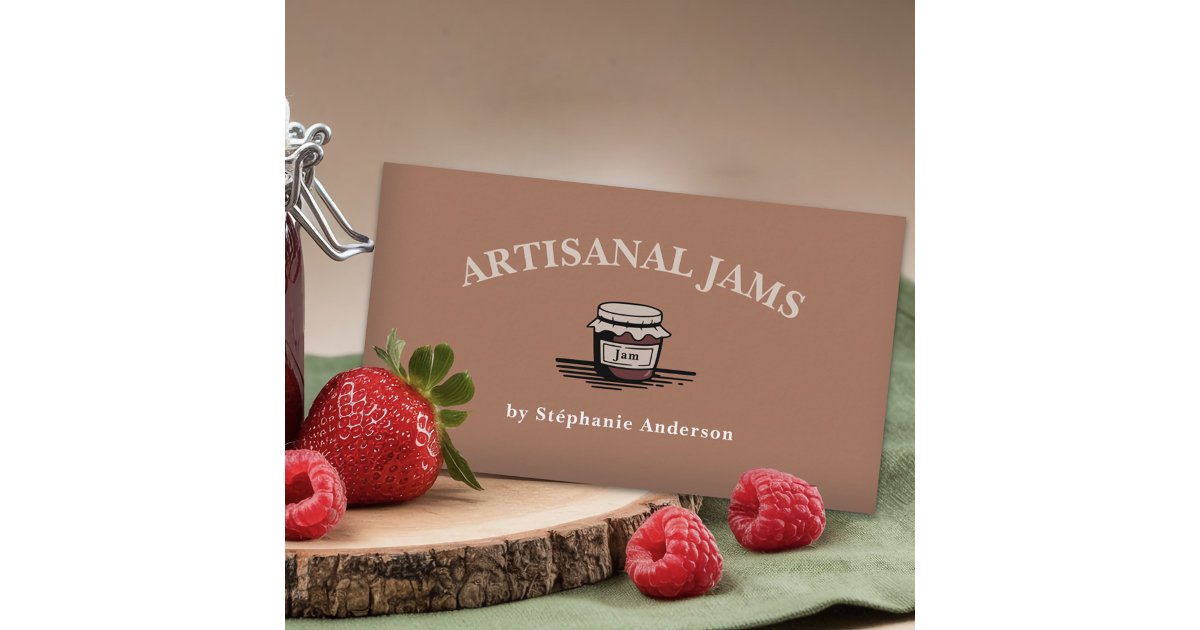 Artisanal Jam Business Card | Zazzle