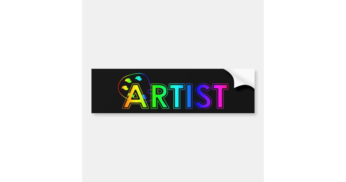 Artist Bumper Sticker | Zazzle