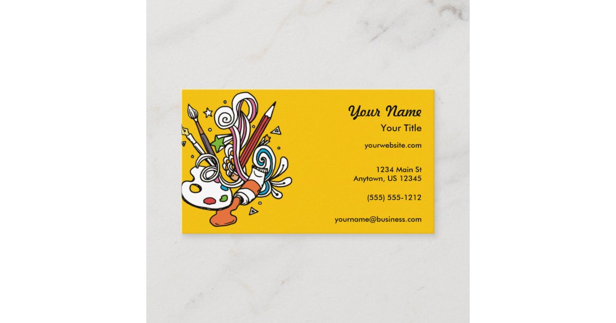 Artist Business Card | Zazzle