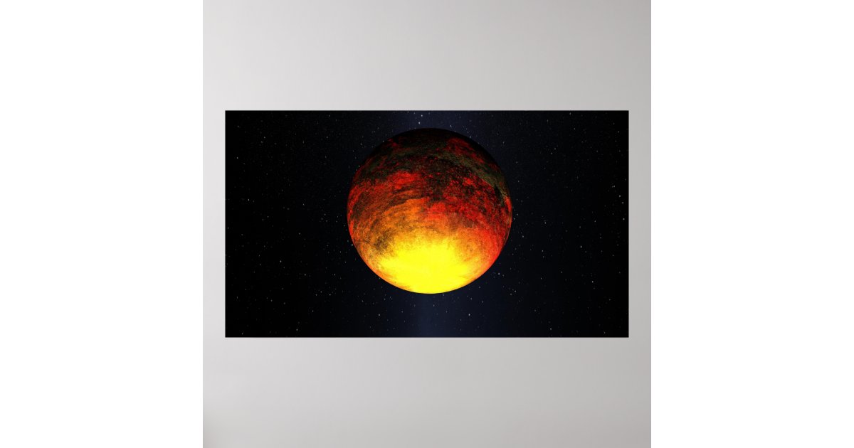 Artist concept of Kepler-10b Poster | Zazzle