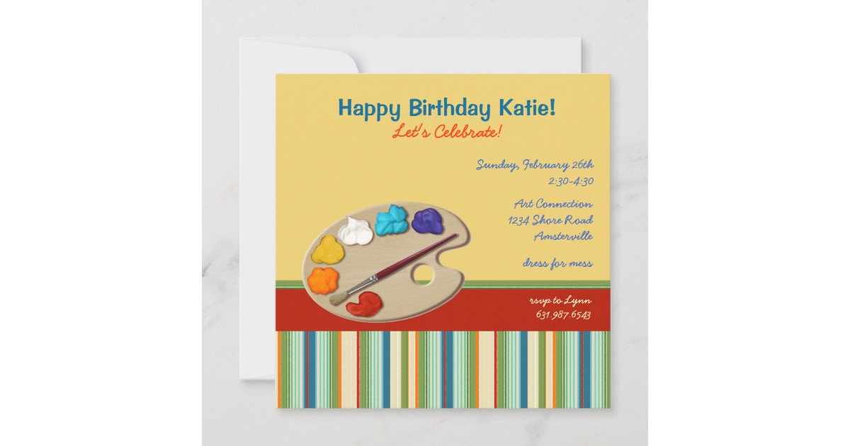 Artist Invitation | Zazzle