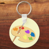 Artist Palette Keychain | Zazzle