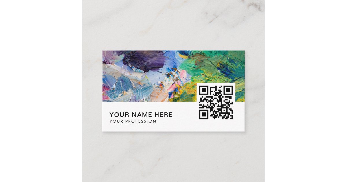 artist QR Code Business Card | Zazzle
