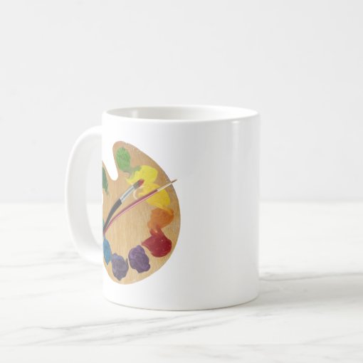 Artist`s palette color wheel coffee mug | Zazzle