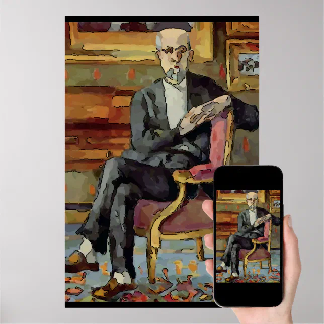 Artist Sitting Poster | Zazzle