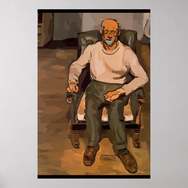 Artist Sitting Poster | Zazzle