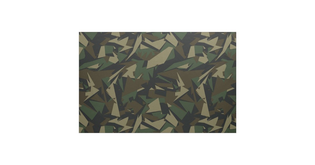 Artistic Army Camo Pattern Fabric | Zazzle
