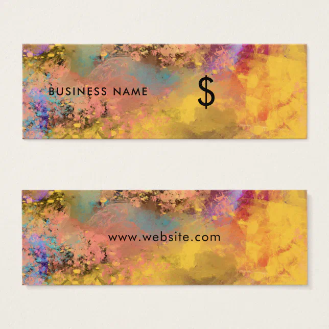 Artistic Art Abstract Painting Colorful Price Tag | Zazzle