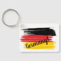 Artistic Brushstroke Germany Flag Keychain | Zazzle
