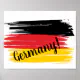 Artistic Brushstroke Germany Flag Poster | Zazzle