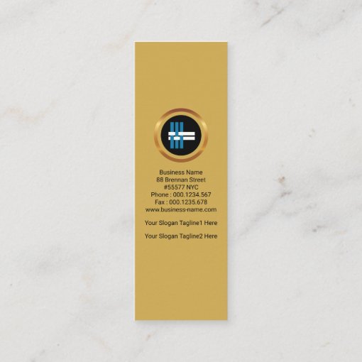 Artistic Building Blocks Structural Engineering Mini Business Card | Zazzle