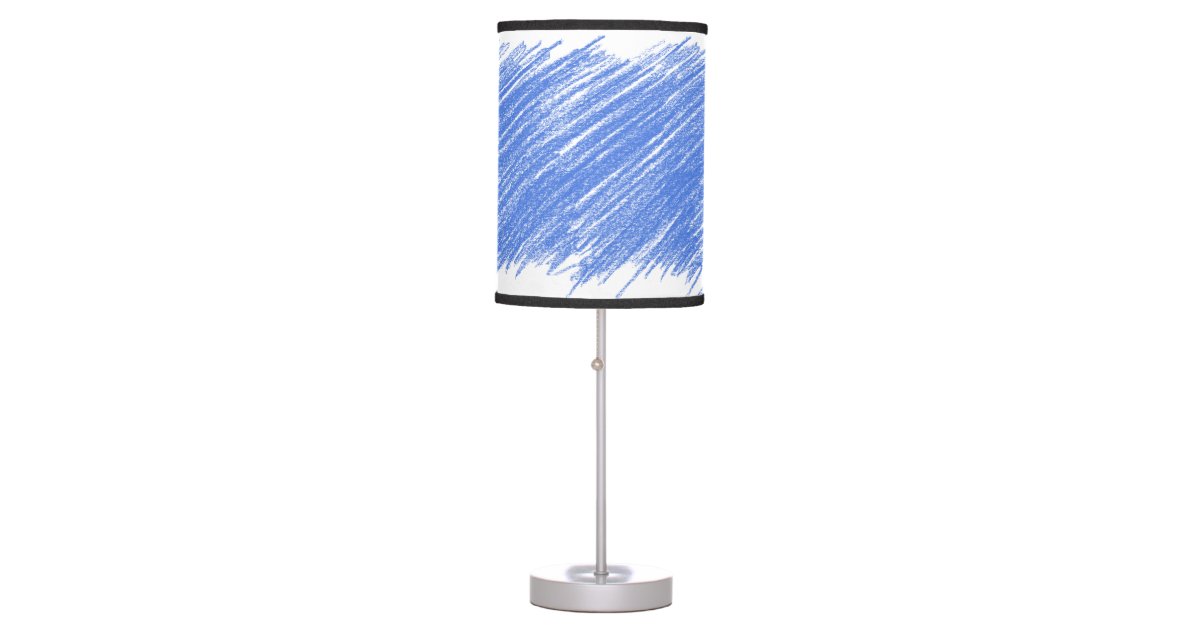 Artistic Crayon Pastel Look Scribble Table Lamp | Zazzle