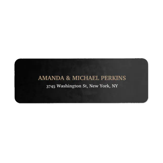 Artistic Creative Dark Grey Gradient Class Family Label | Zazzle