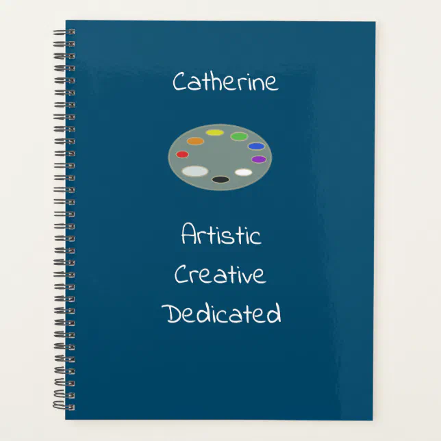 Artistic Creative Dedicated Palette Personalized Planner | Zazzle