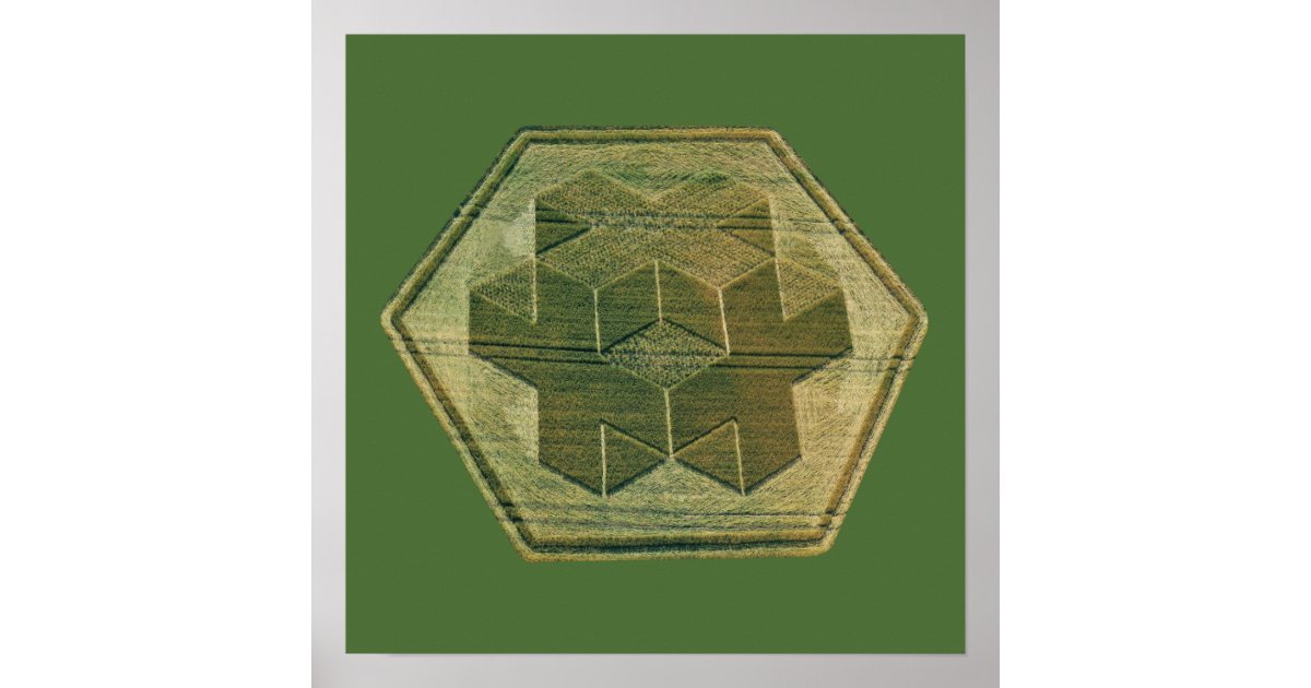 Artistic Crop Circle Poster | Zazzle