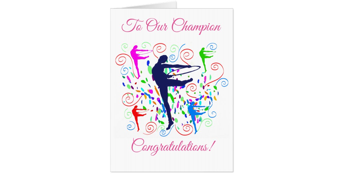 Artistic Gymnastics Card | Zazzle