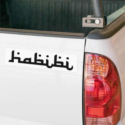 Artistic Habibi Bumper Sticker | Zazzle