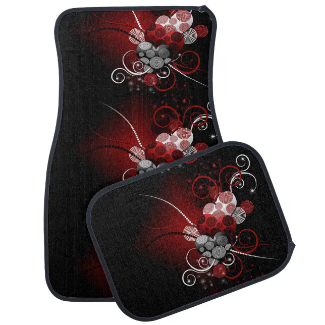 Artistic Hearts Car Floor Mat | Zazzle