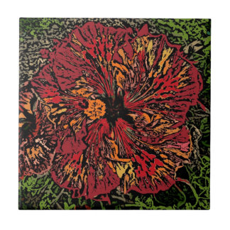 Hibiscus Flowers Ceramic Tiles | Zazzle